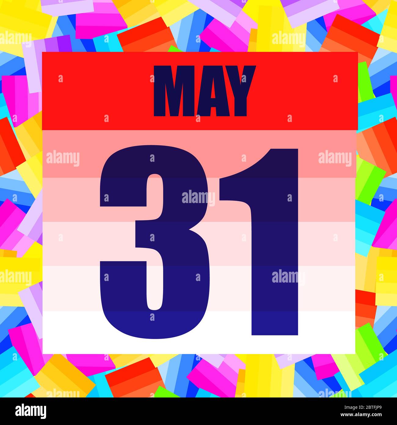May 31 icon. For planning important day. Banner for holidays and ...