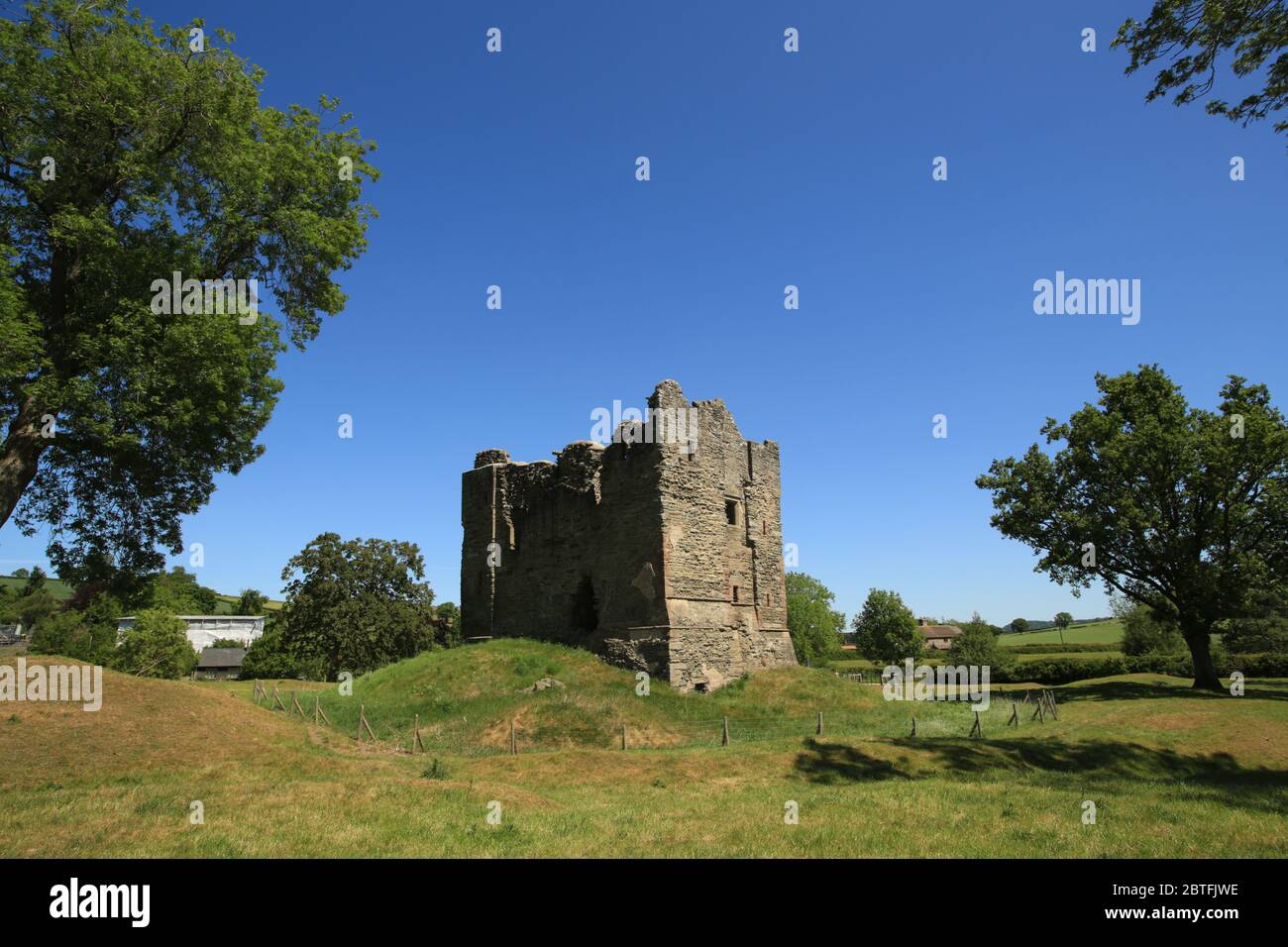 Hopton castle, Craven arms, Shropshire, England, UK Stock Photo - Alamy