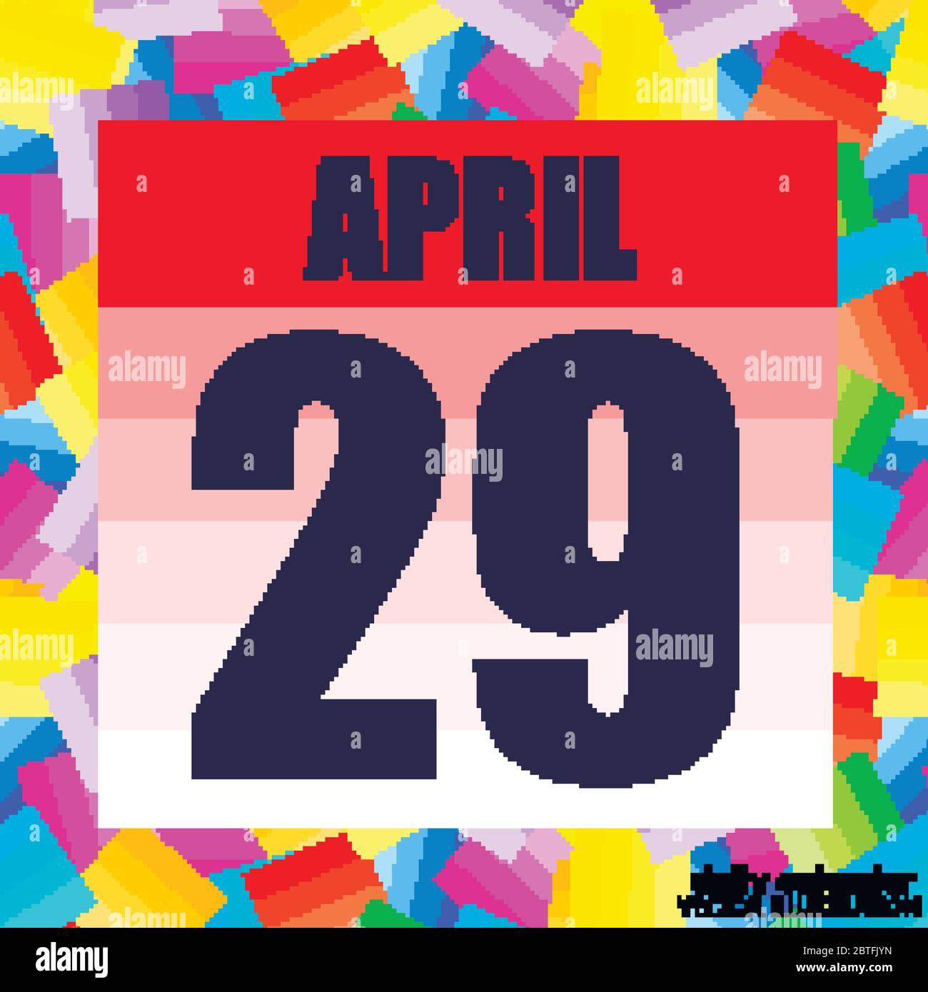 April 29 icon. For planning important day. Banner for holidays and ...