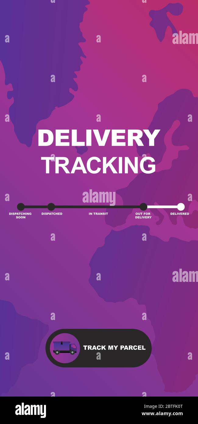 Online delivery service concept, online order tracking Stock Vector ...