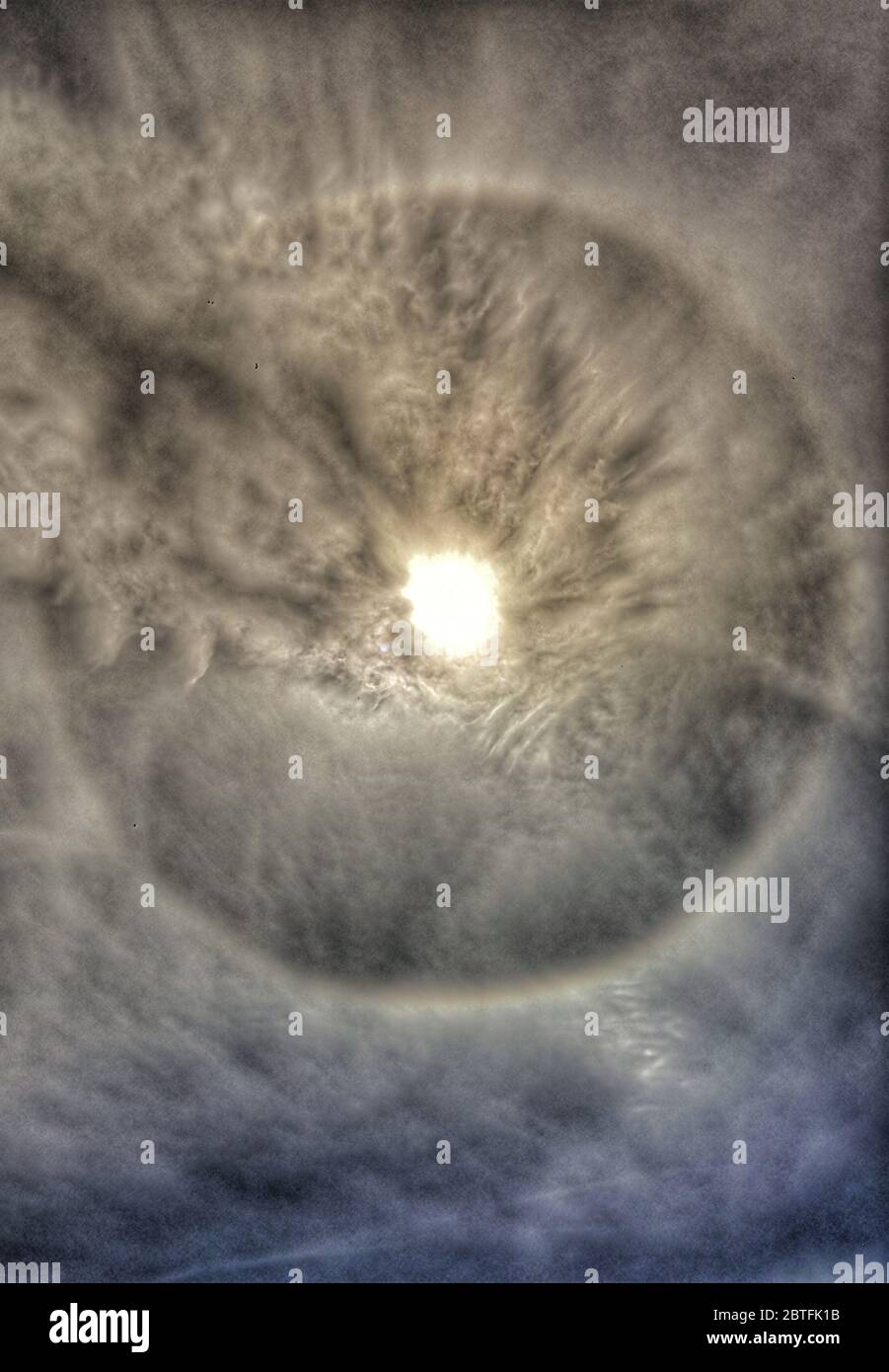 Sun ring halo over hi-res stock photography and images - Alamy