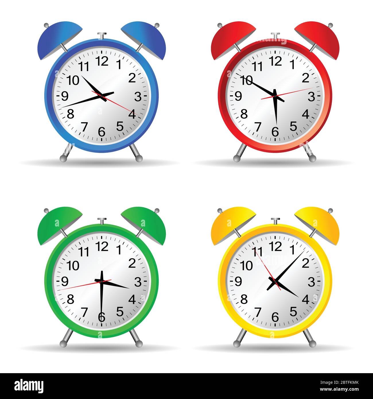 beauty clock vector illustration Stock Vector Image & Art - Alamy
