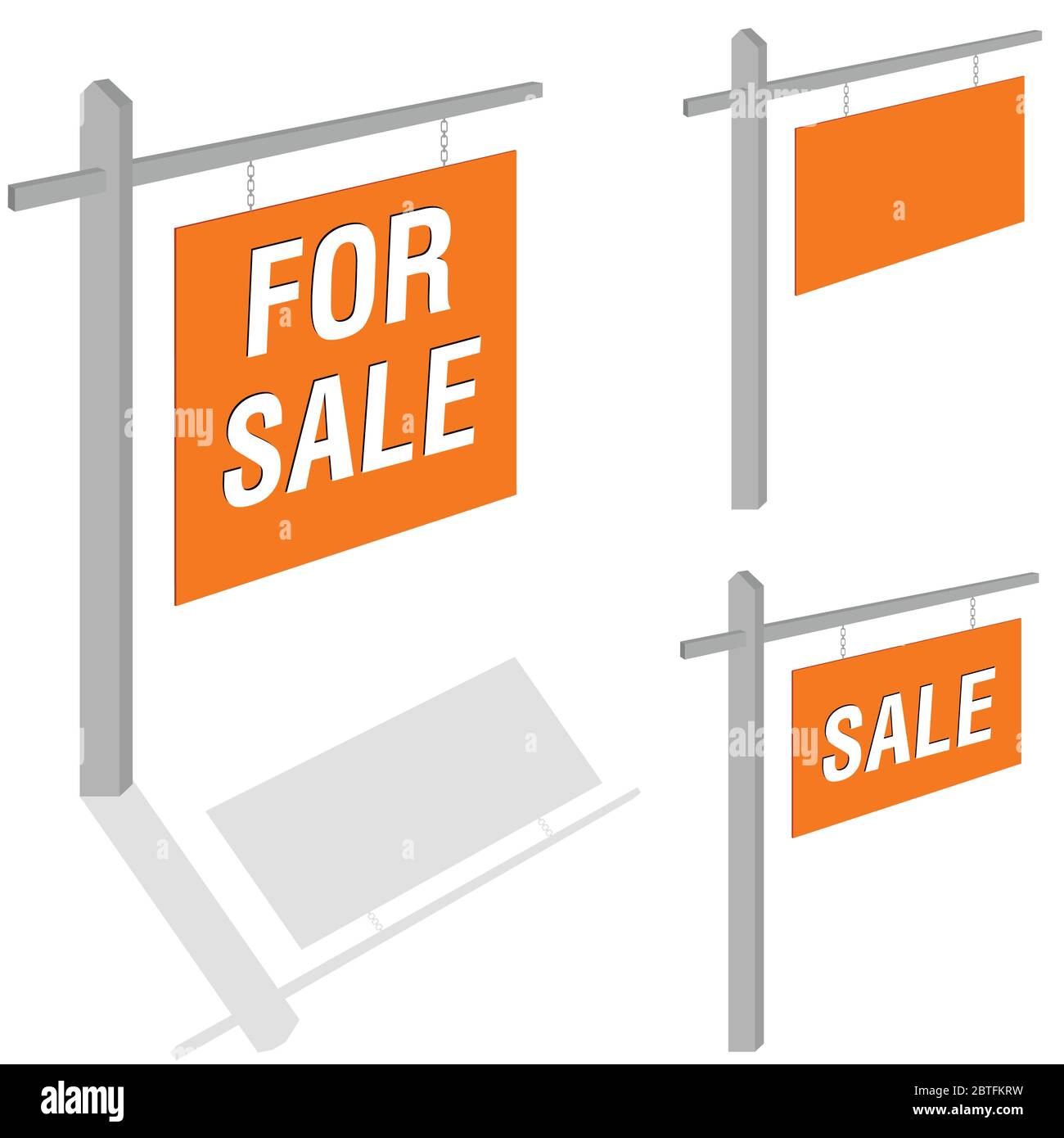 board with the inscription sale vector art illustration Stock Vector ...