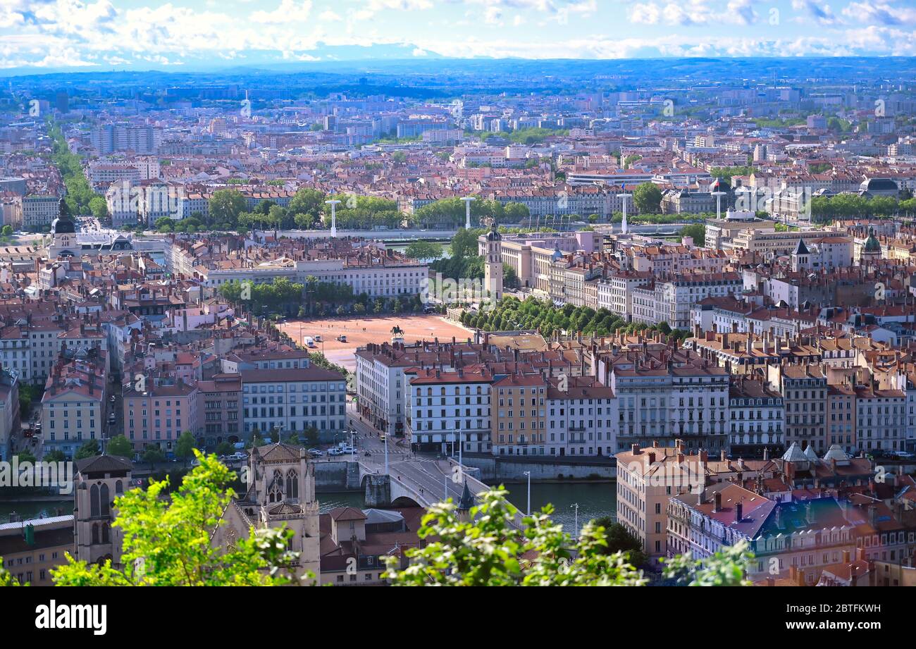 Aerial View Lyon High Resolution Stock Photography and Images - Alamy