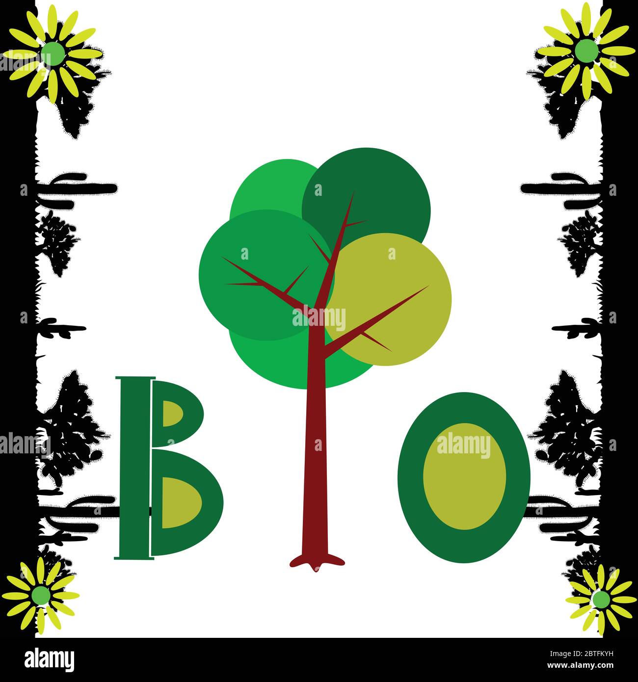 bio nature art vector illustration Stock Vector Image & Art - Alamy