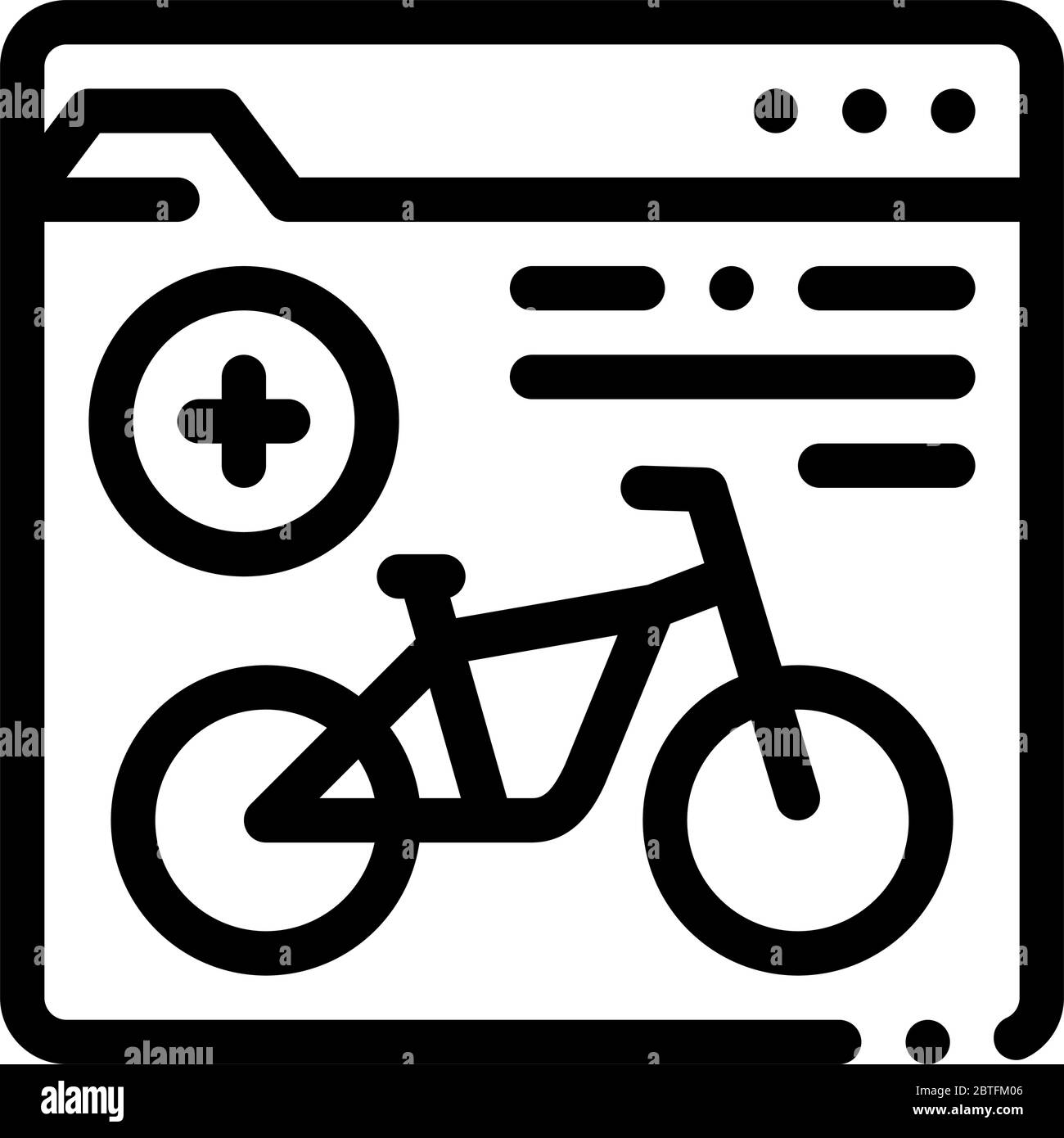 bike sharing services information icon vector outline illustration Stock Vector Image & Art - Alamy
