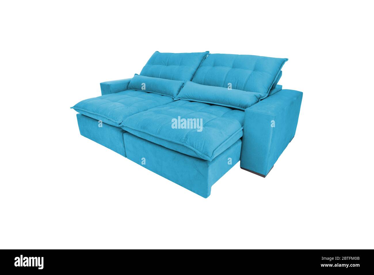 Studio shot of a beautiful modern sofa isolated on white background ...