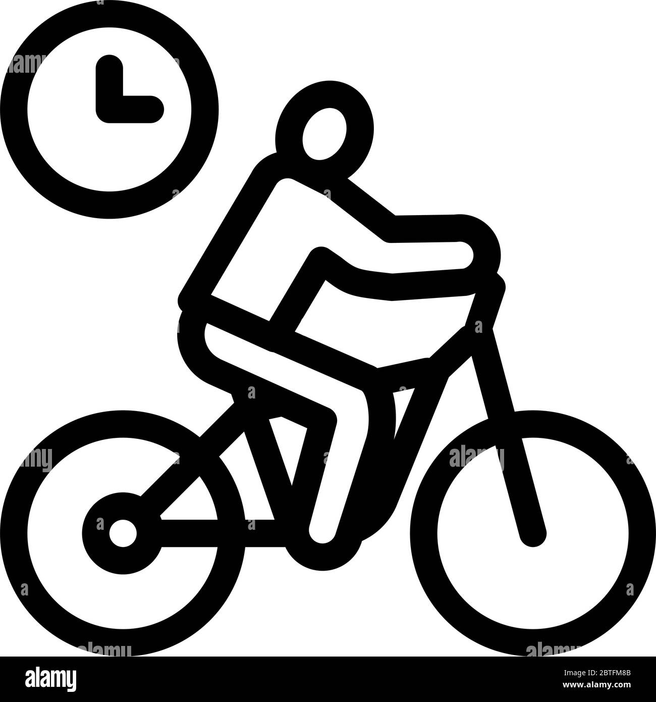 limited cycling time icon vector outline illustration Stock Vector ...
