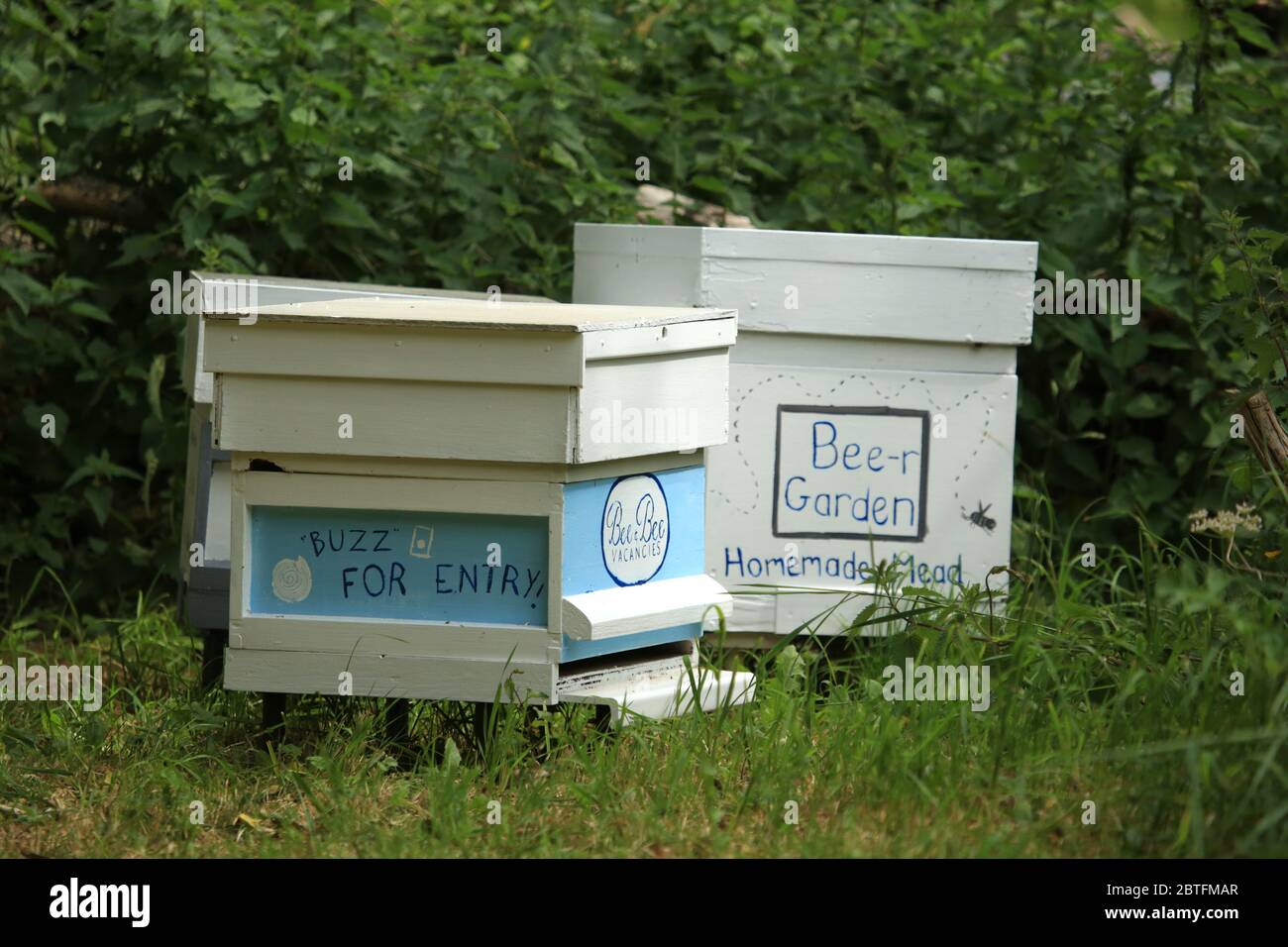 Painted beehives hi-res stock photography and images - Alamy