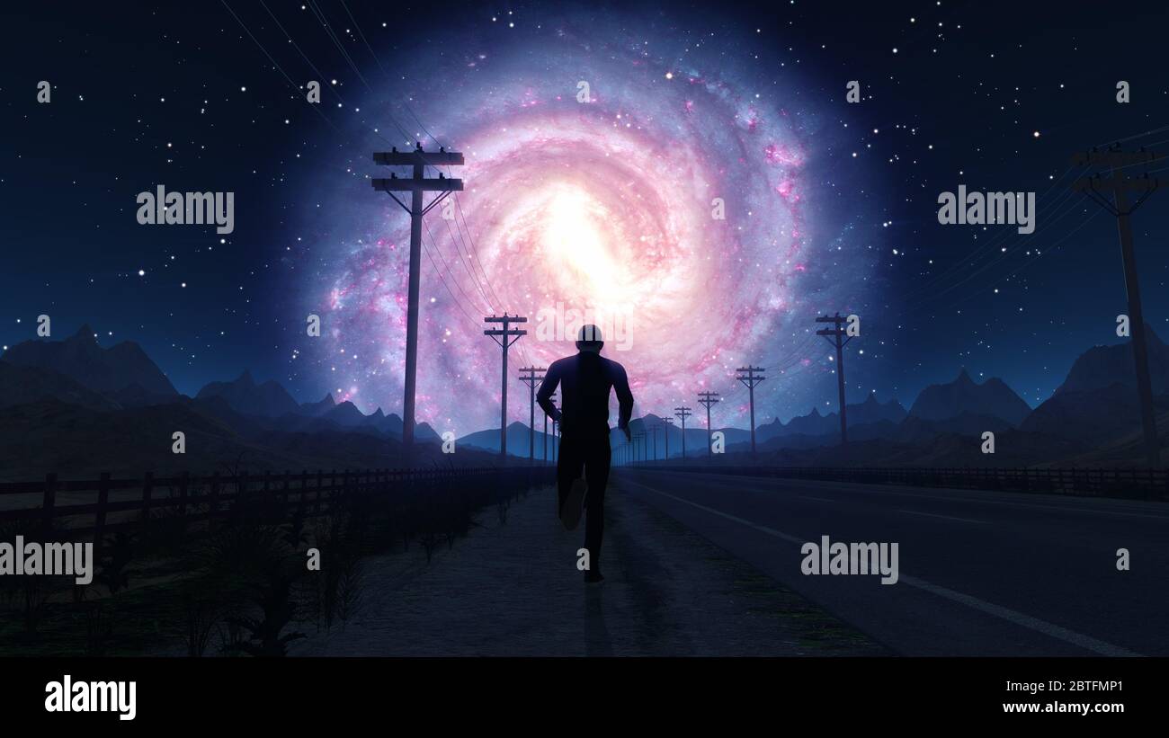 Galaxy travel motion animation video hi-res stock photography and ...