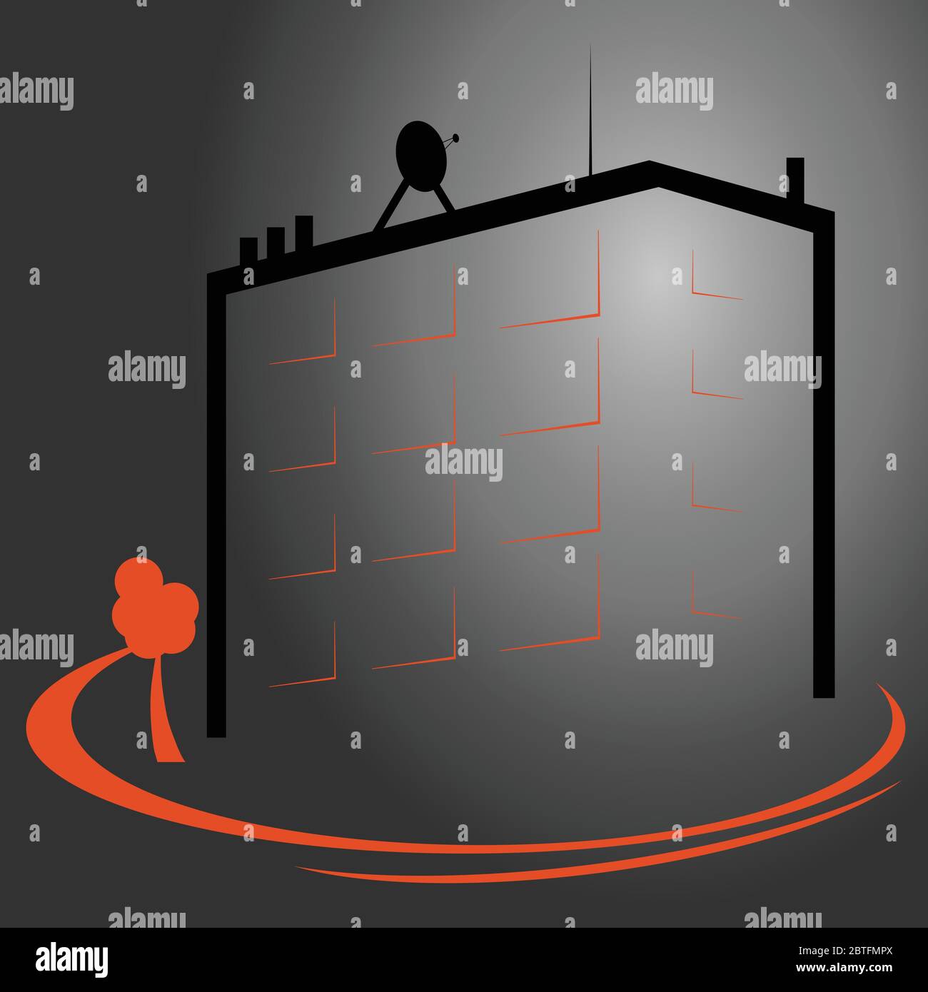 building icon color vector illustration Stock Vector Image & Art - Alamy