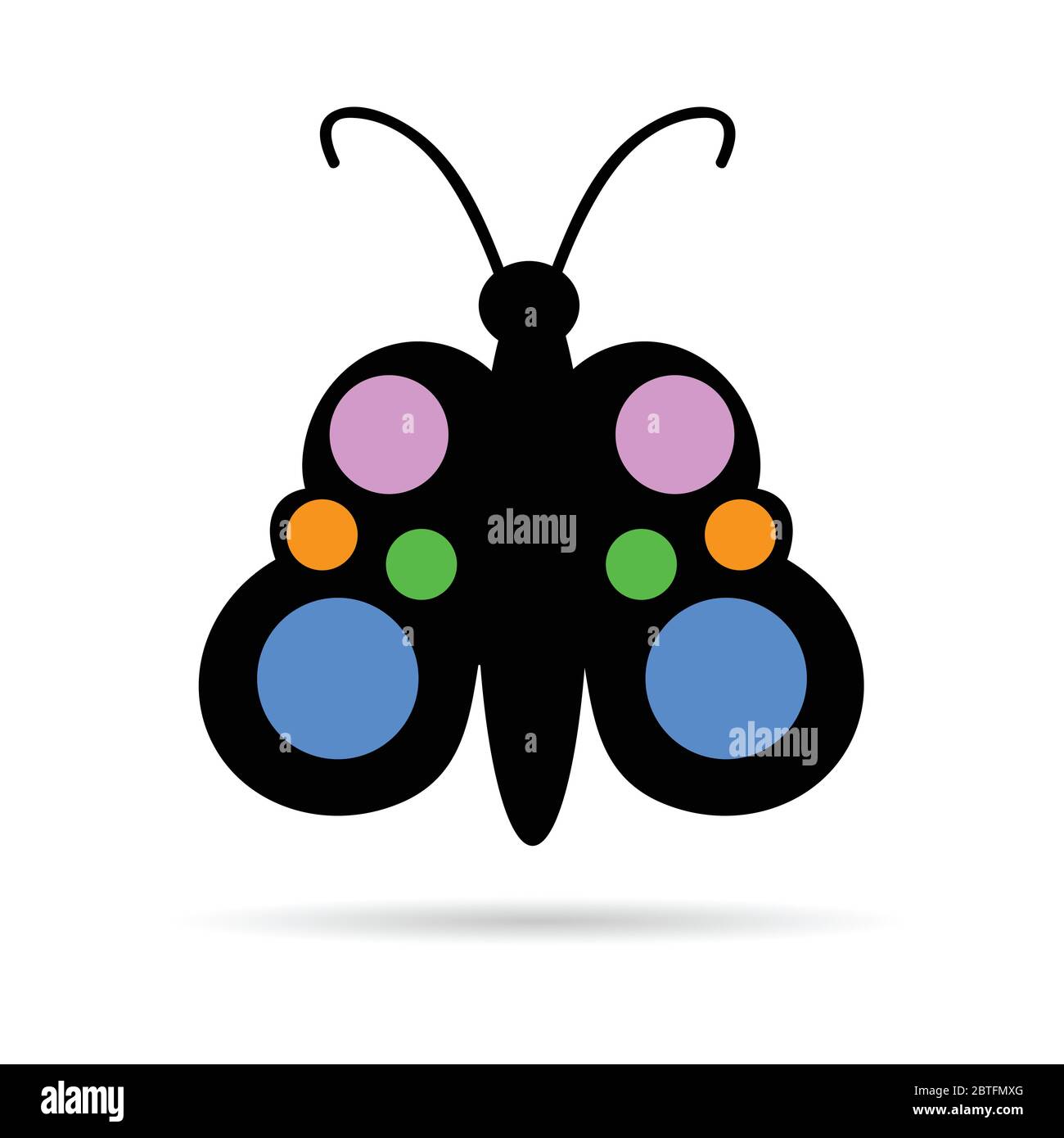 butterfly color vector illustration Stock Vector Image & Art - Alamy