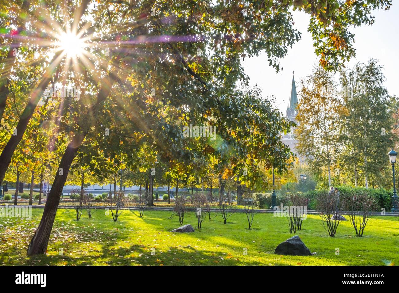Moscow. Kremlin. Alexander garden Stock Photo - Alamy