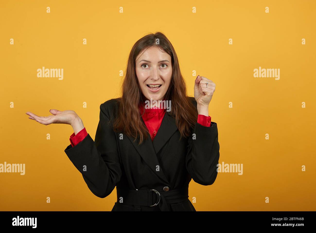 Woman Waiting Waiting For The Moment. Concept Reaction, Emotionality Of ...