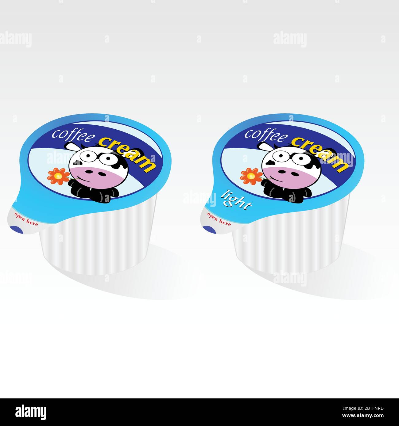 coffee cream with cow vector illustration Stock Vector Image & Art - Alamy