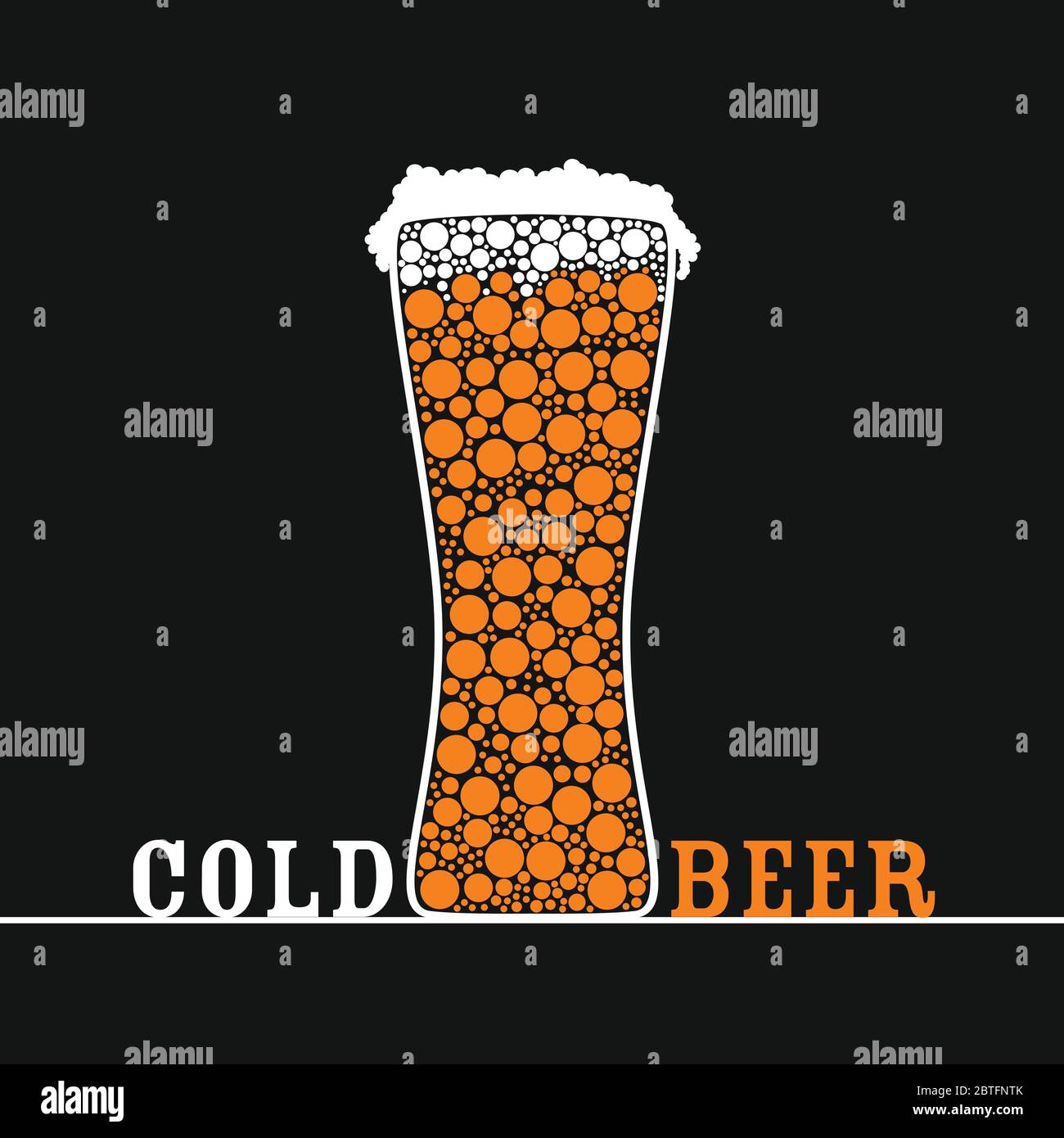 cold beer vector illustration Stock Vector Image & Art - Alamy