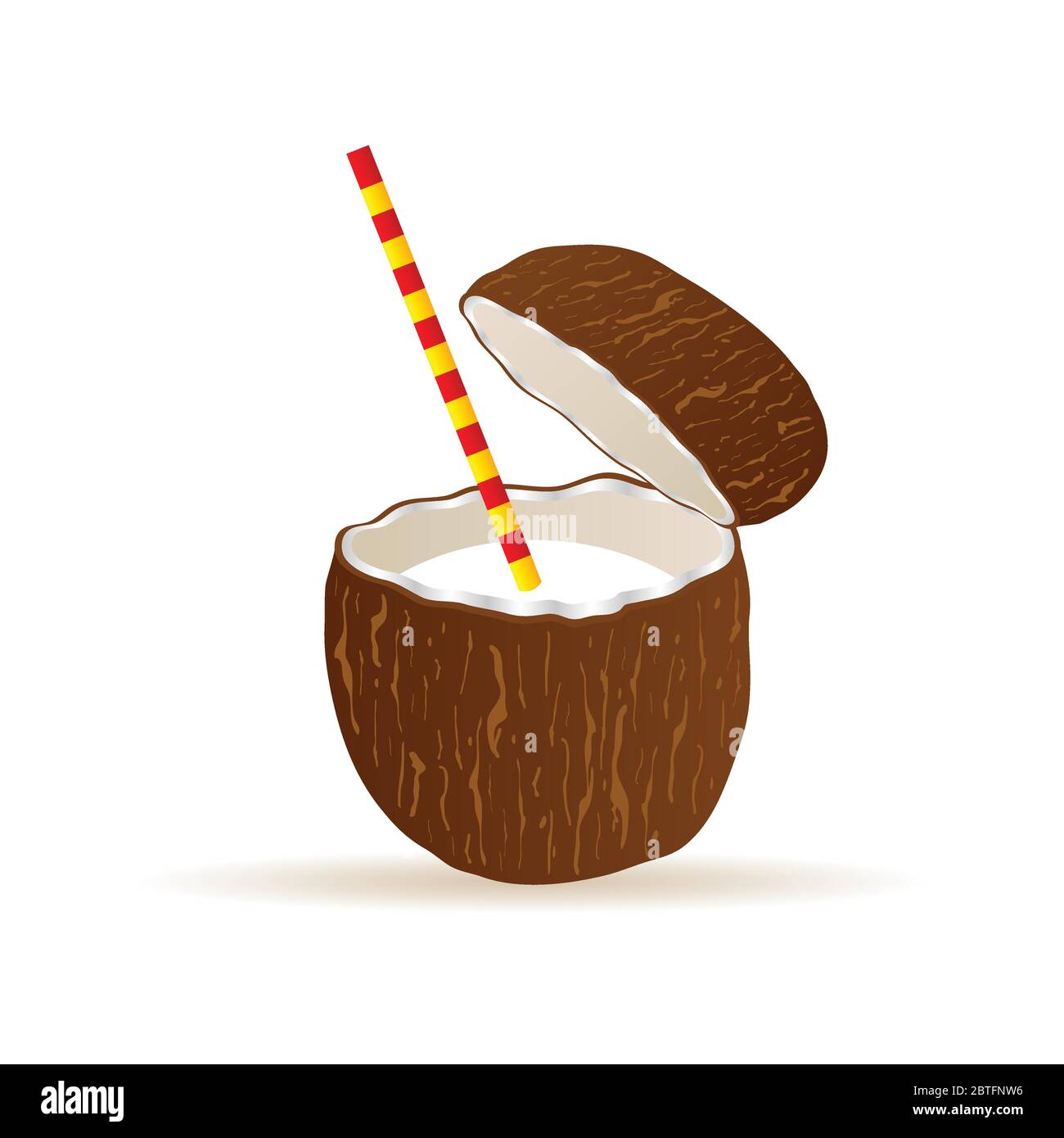 coconut vector illustration Stock Vector Image & Art - Alamy