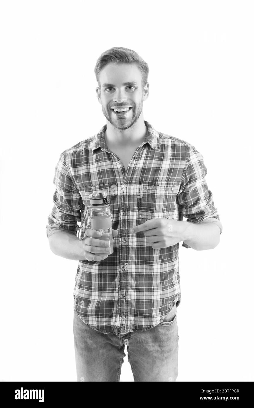 Sport thirsty man Cut Out Stock Images & Pictures - Alamy