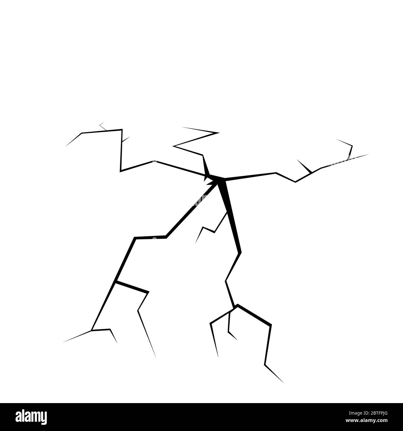 crack on white illustration art vector symbol Stock Vector Image & Art ...