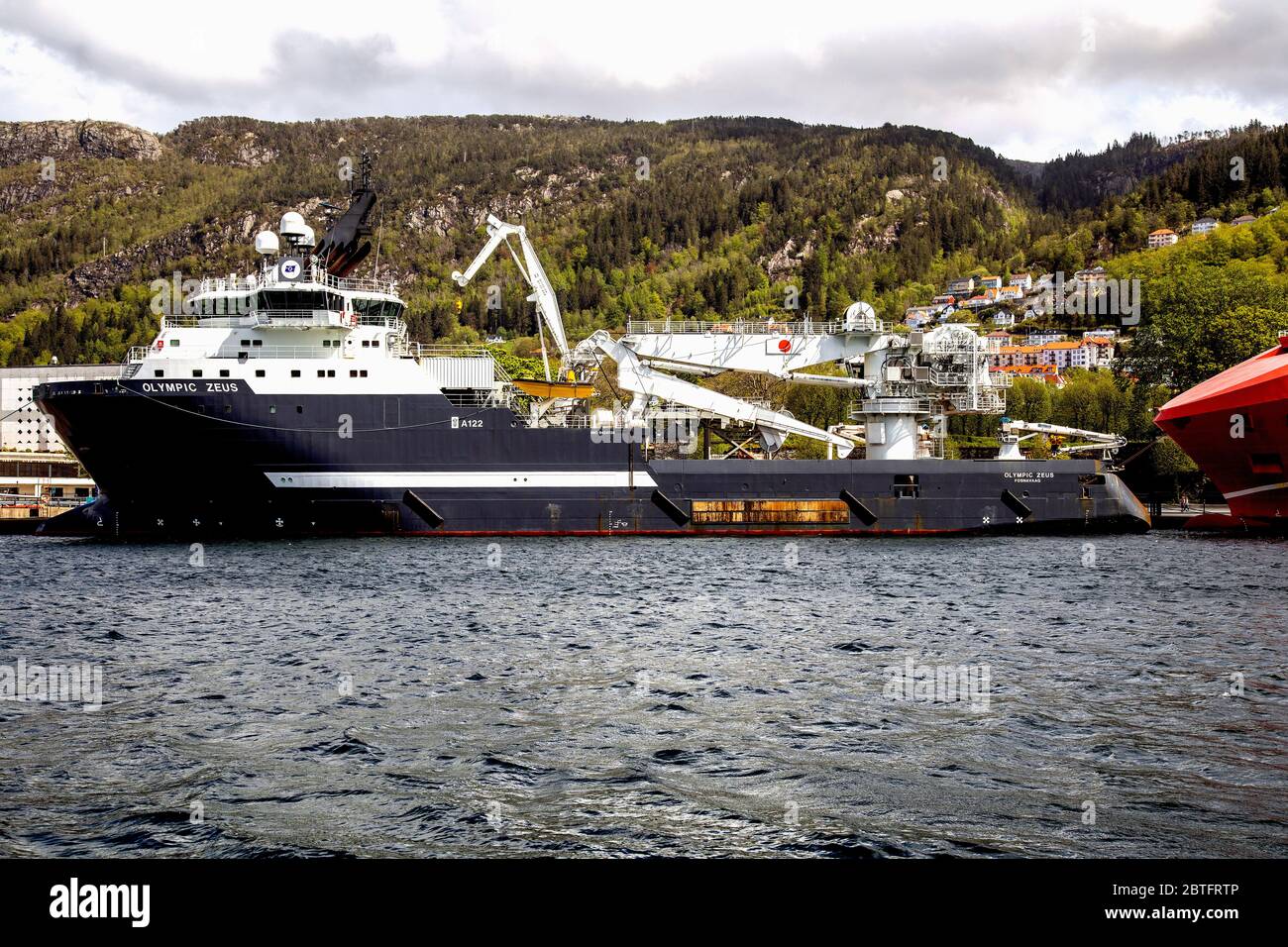 Offshore AHTS anchor handling and construction vessel Olympic Zeus in ...