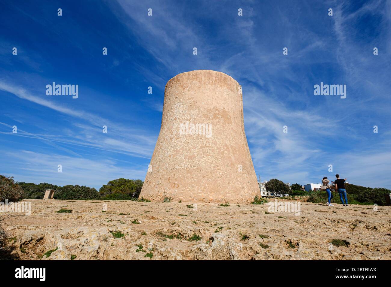cala Pi tower, Cala pi, Llucmajor, Mallorca, Balearic Islands, Spain ...