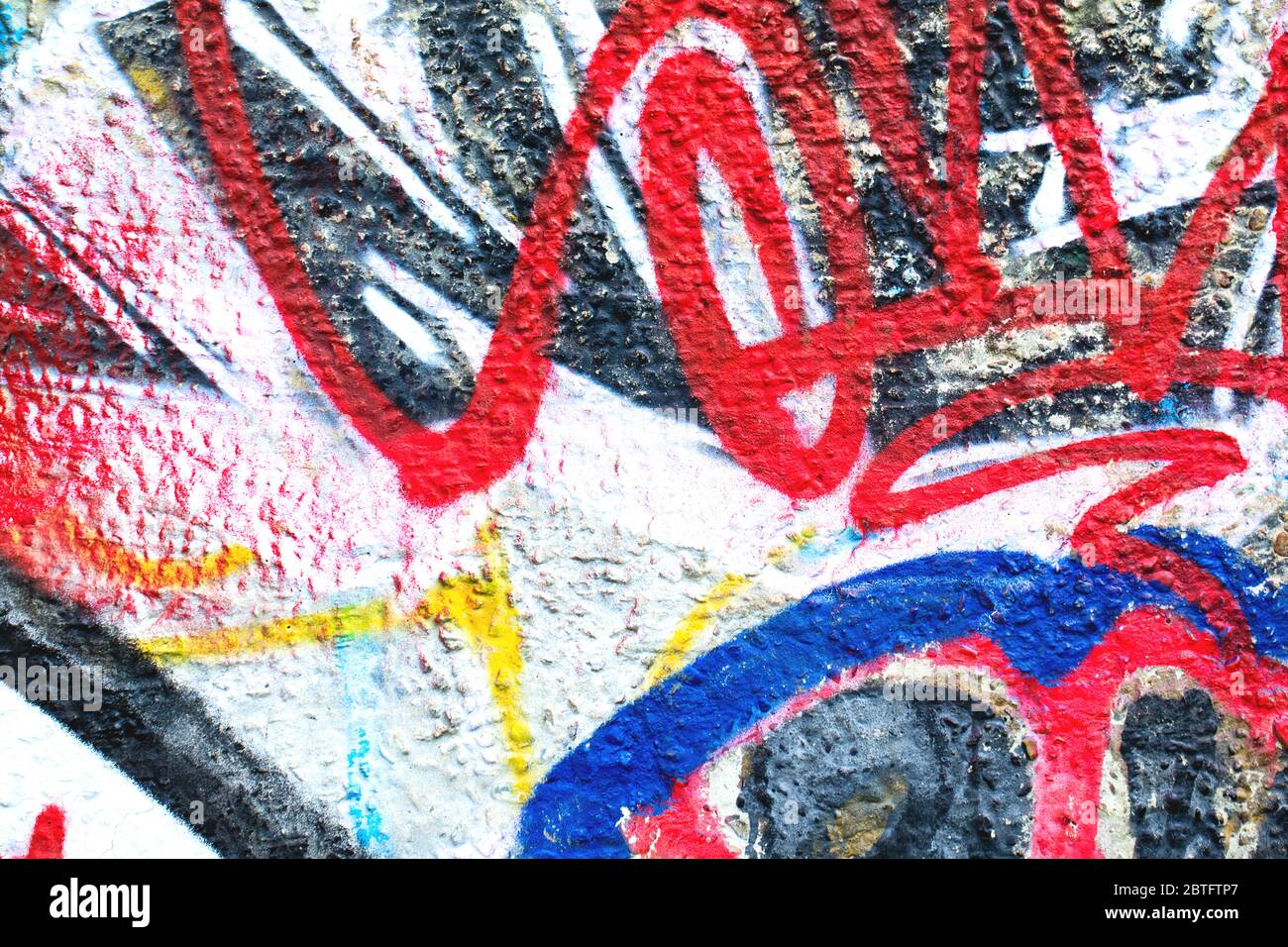 Closeup of colorful urban wall texture. Modern pattern for wallpaper ...