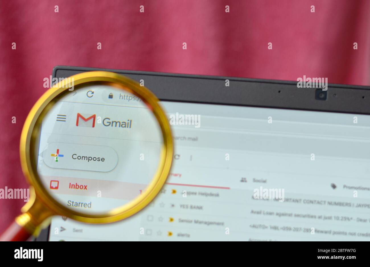 Gmail laptop hi-res stock photography and images - Alamy