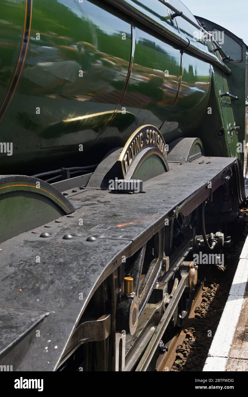 Pacific Steam locomotive, 60103, Flying Scotsman, pulling a Steam ...