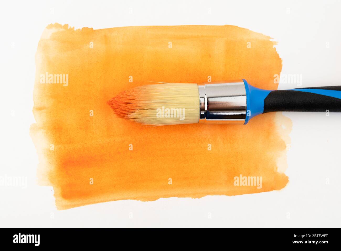 Orange Paint Brush High Resolution Stock Photography and Images - Alamy