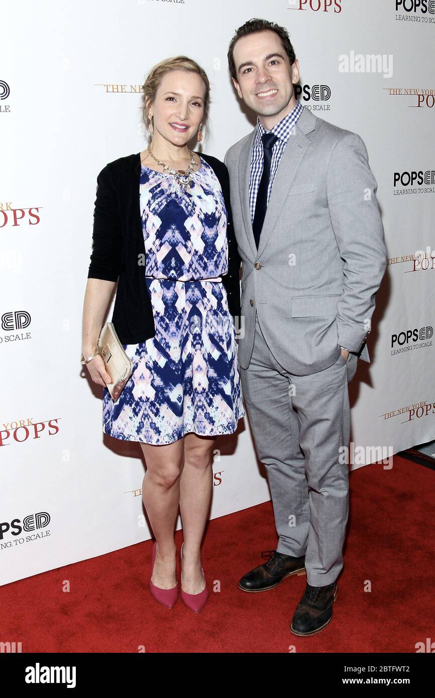 New York, NY, USA. 4 May, 2015. Maggie Lakis, Rob McClure at the New ...