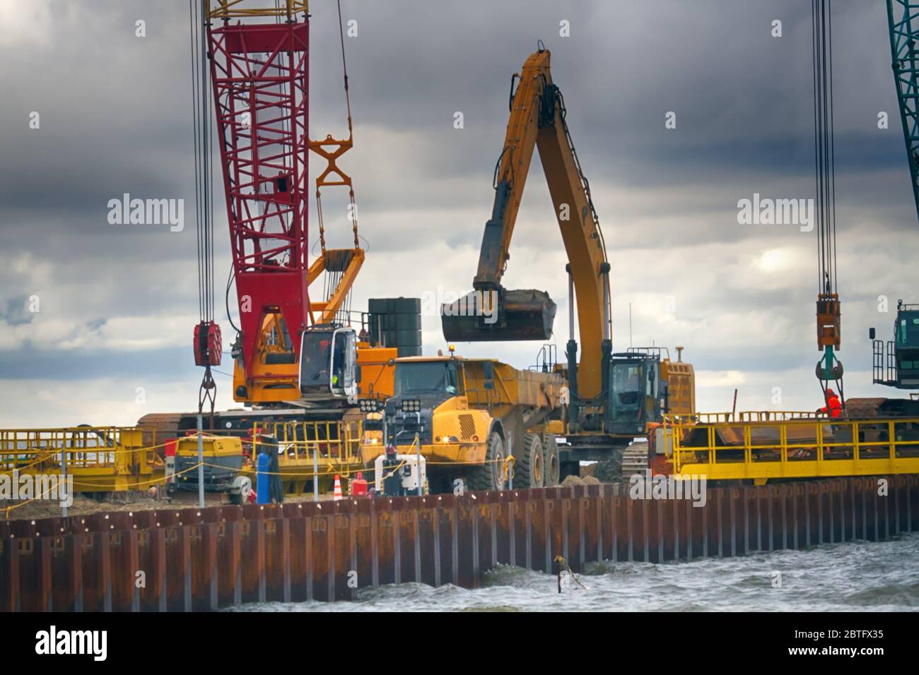 Construction of offshore section of gas pipeline on bottom of Baltic ...