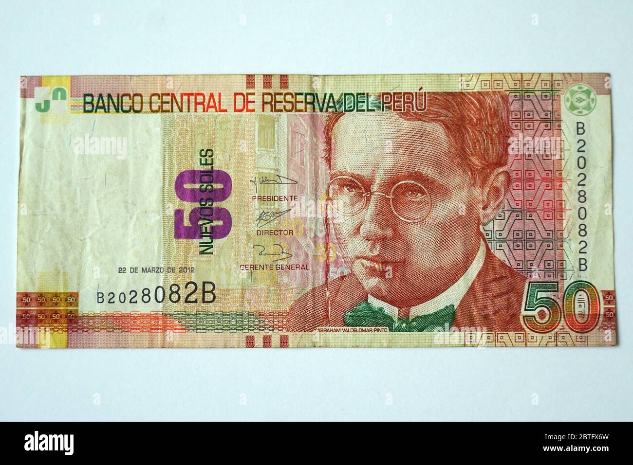 fifty sols, Peruvian sol, Peruvian currency, Peruanischer Sol, banknote ...