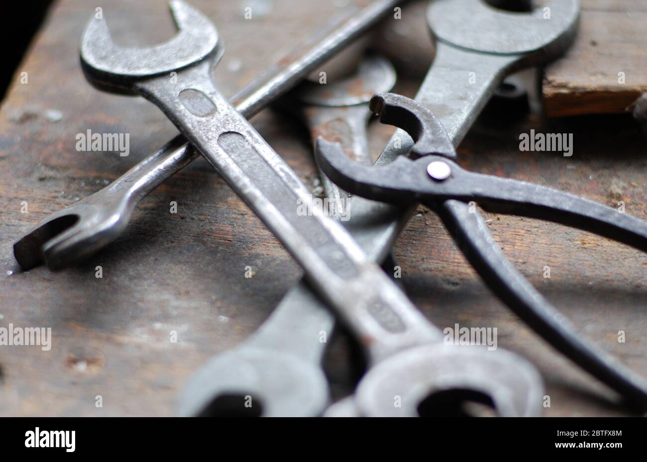 nostalgic working tools Stock Photo - Alamy