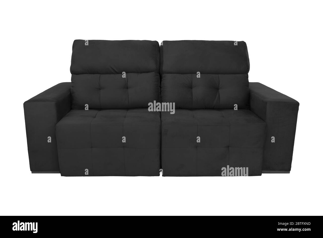 Studio shot of a beautiful modern sofa isolated on white background ...