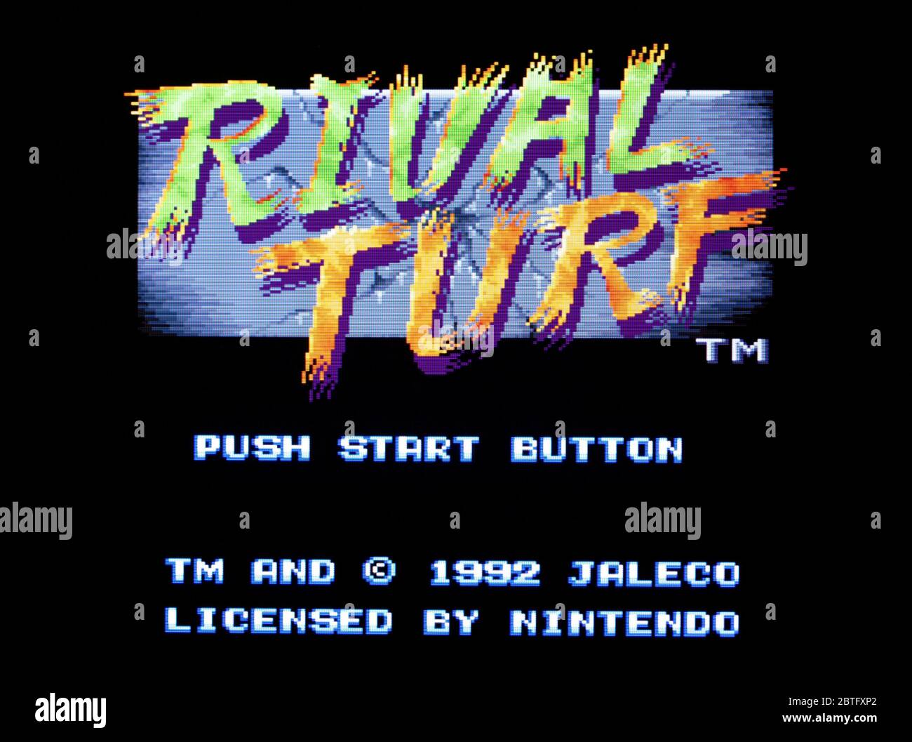 Rival Turf - SNES Super Nintendo - Editorial use only Stock Photo - Alamy