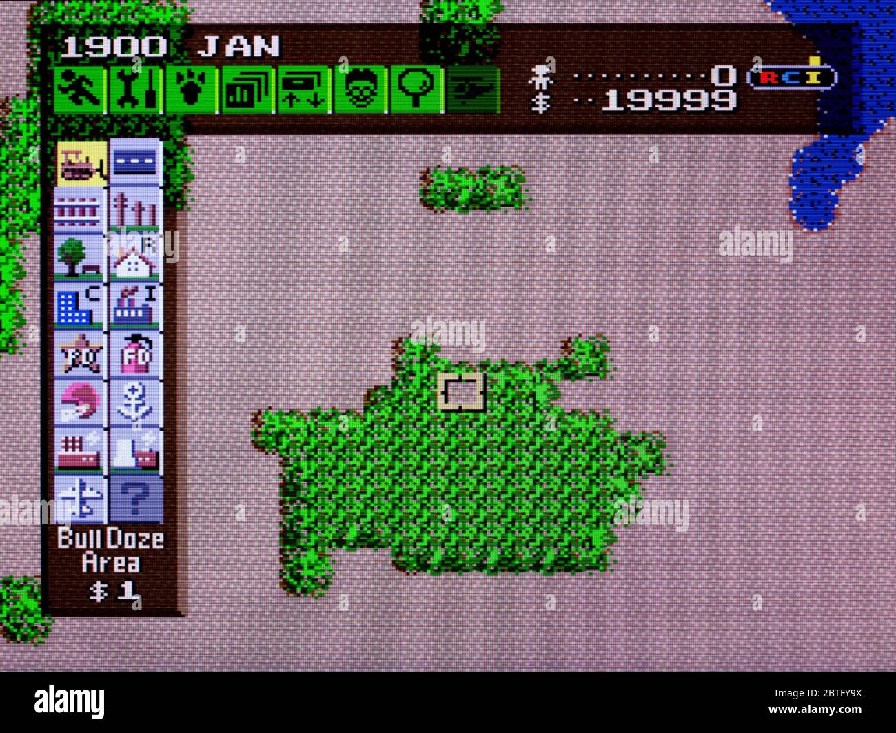 Sim City SimCity - SNES Super Nintendo - Editorial use only Stock Photo ...