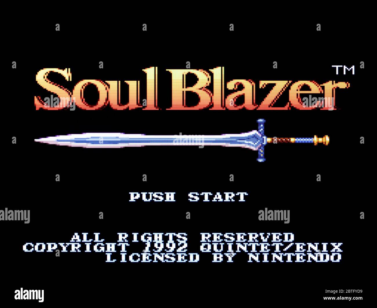 Soul Blazer - SNES Super Nintendo - Editorial use only Stock Photo - Alamy