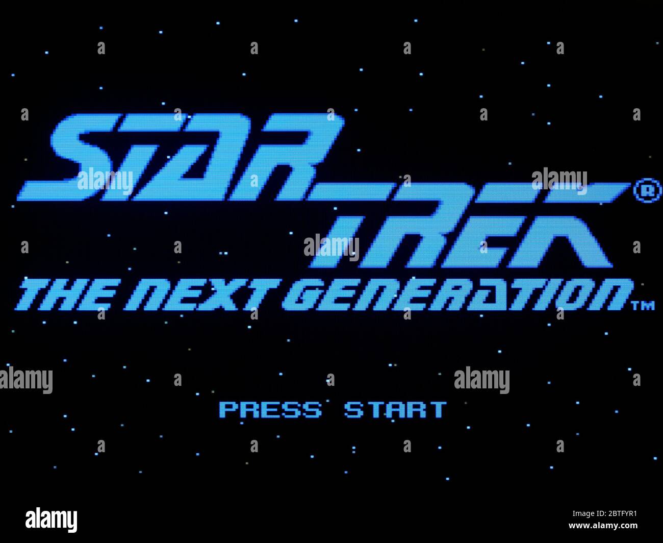 Star Trek The Next Generation - SNES Super Nintendo - Editorial use ...