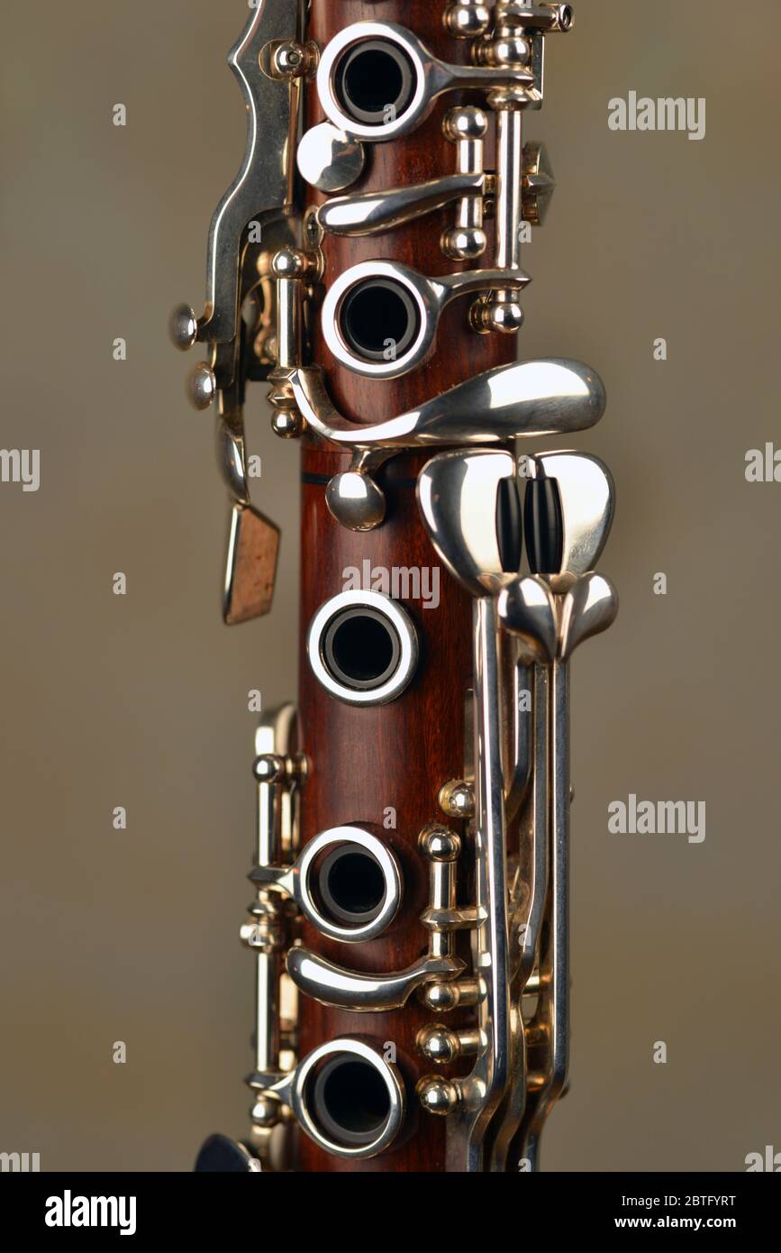 red clarinet detail Stock Photo - Alamy