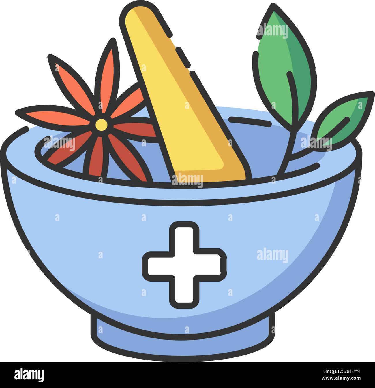 Ayurveda RGB color icon Stock Vector Image & Art - Alamy