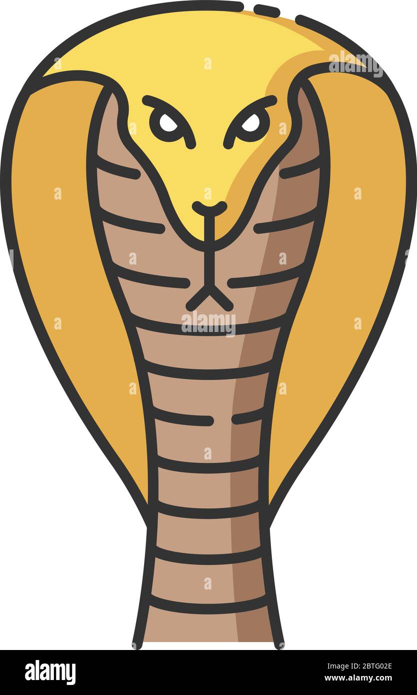 Cobra Drawing With Color