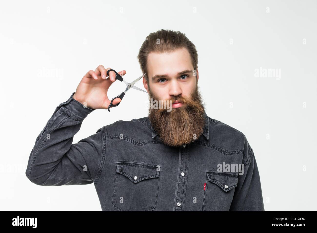 Barber scissors, barber shop. Brutal man, moustache. Male in barbershop ... Barber scissors, barber shop. Brutal man, moustache. Male in barbershop ...