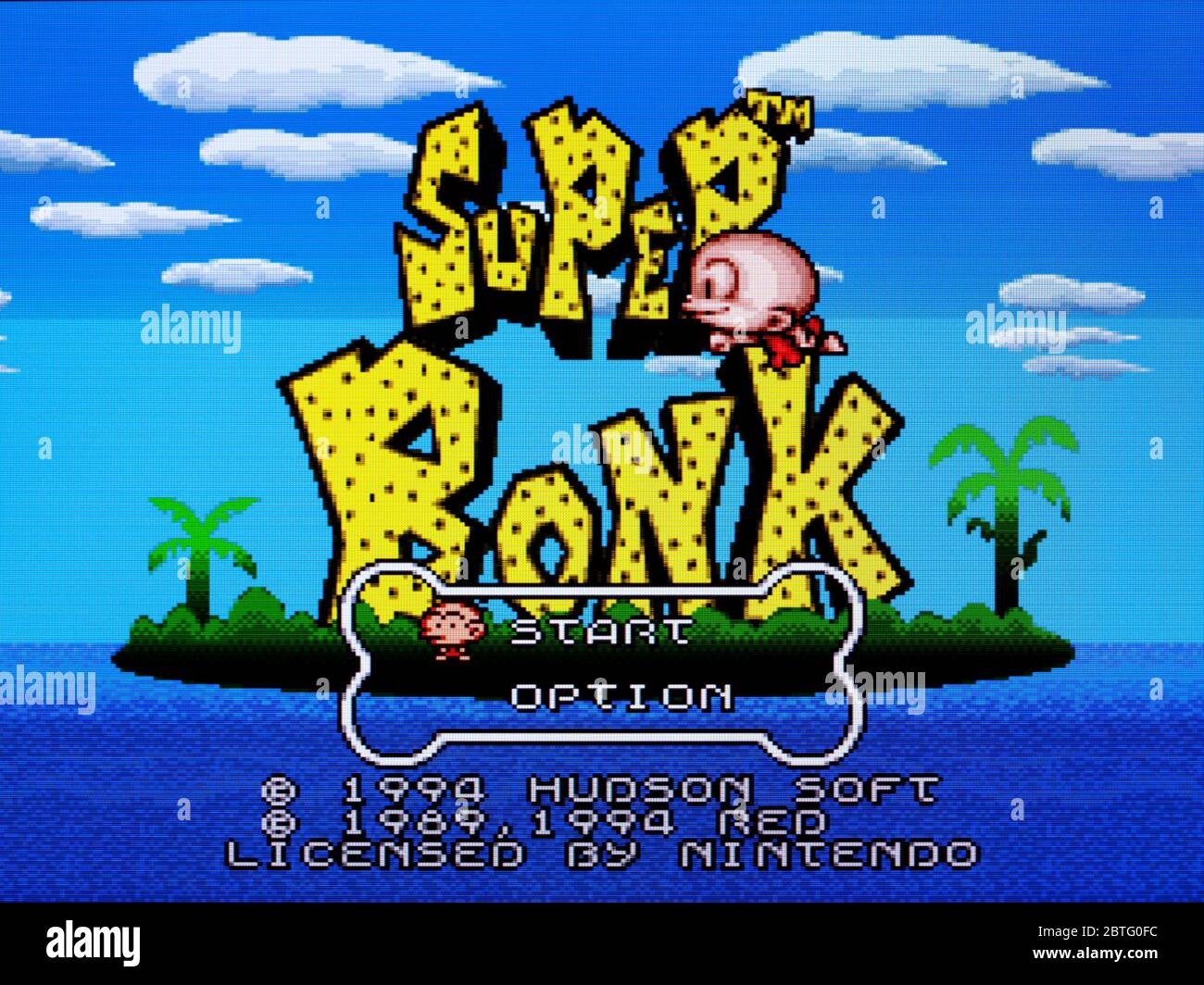 Super Bonk - SNES Super Nintendo - Editorial use only Stock Photo - Alamy