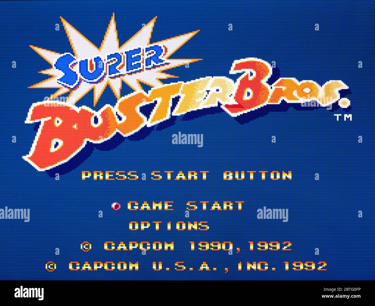 Super Buster Bros - SNES Super Nintendo - Editorial use only Stock ...