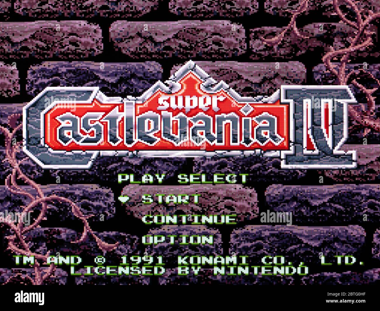 Super Castlevania IV 4 - SNES Super Nintendo - Editorial use only Stock ...