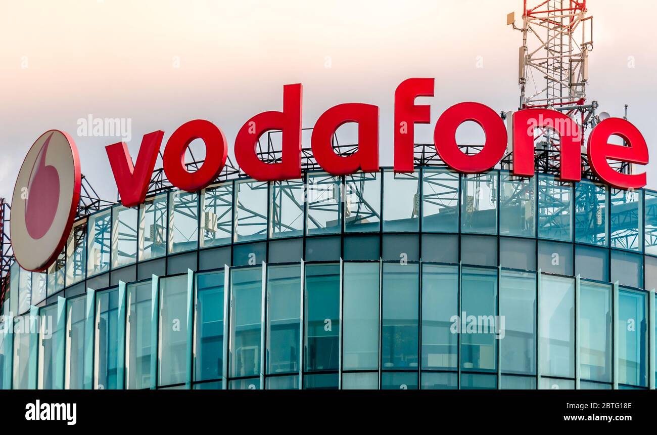 Vodafone logo office building hi-res stock photography and images - Alamy