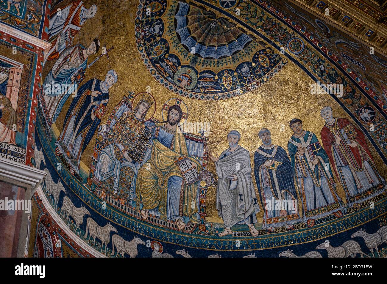 apse, mosaic with the Coronation of the Virgin, 12th century, work of ...