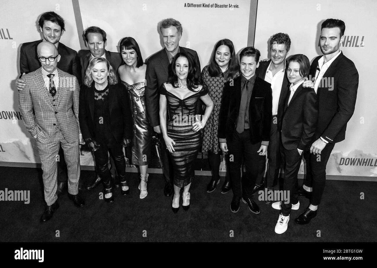 New York, NY - Feb 12, 2020: Jim Rash, Zach Woods, Nat Faxon, Nancy ...