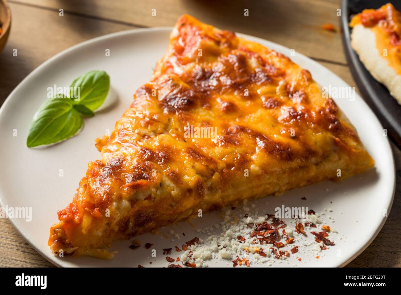 Warm Homemade Italian Cheese Pizza Ready to Eat Stock Photo - Alamy