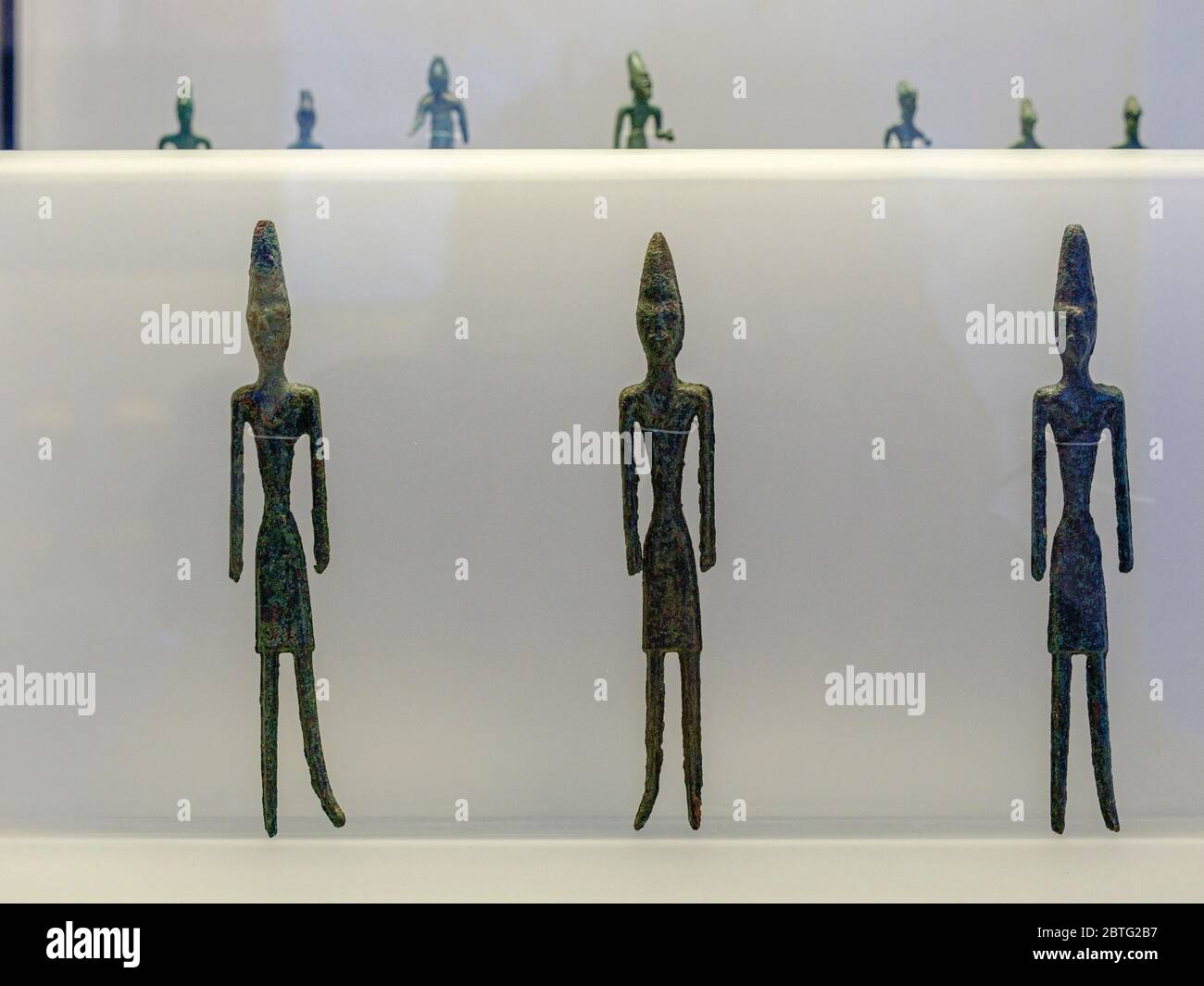 male statuettes, from Byblos, bronze, middle bronze Age, Beirut ...